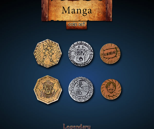 Manga Coin Set – Drawlab Entertainment